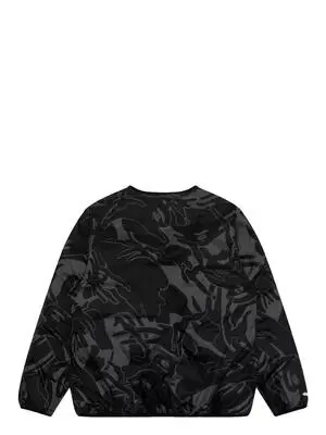 AAPE BY *A BATHING APE Moonface Reversible Camo-print Down Jacket - Black