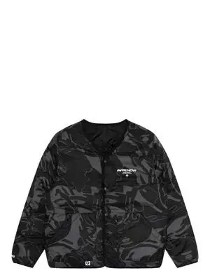 AAPE BY *A BATHING APE Moonface Reversible Camo-print Down Jacket - Black