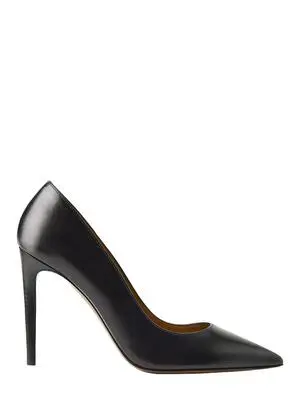 Ralph Lauren Celia 100 Mm Calfskin Pump - Black