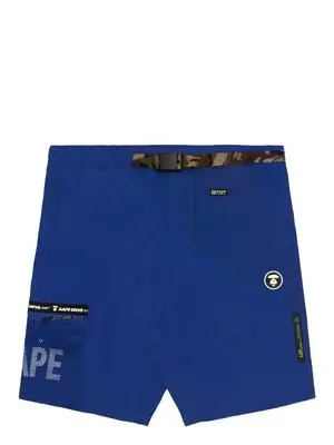 AAPE BY *A BATHING APE Belted Cargo Shorts - Blue