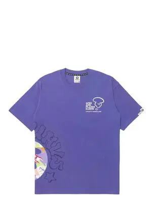 AAPE BY *A BATHING APE Moonface Graphic-print T-shirt - Purple