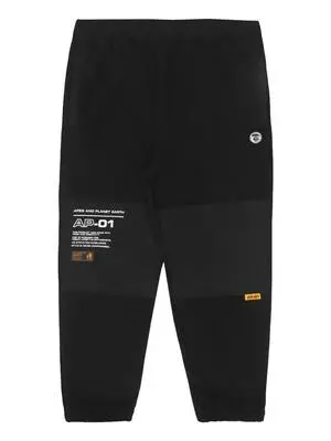 AAPE BY *A BATHING APE Moonface Panelled Trousers - Black