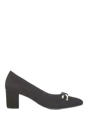 Gabor Block Heel Pumps With Knot Detail - Black