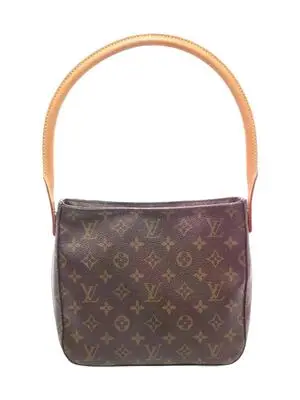 LOUIS VUITTON 2002 Monogram Looping Mm Shoulder Bag - Brown