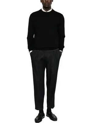 BRIGLIA 1949 Pleated Tapered-leg Jeans - Blue