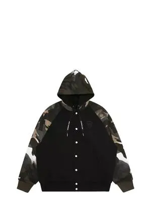 AAPE BY *A BATHING APE Reversible Camouflage Hooded Jacket - Black