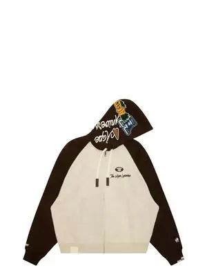 AAPE BY *A BATHING APE Zip-up Hoodie - Neutrals