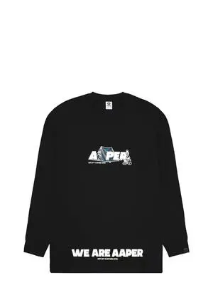 AAPE BY *A BATHING APE Logo-patch Sweatshirt - Black