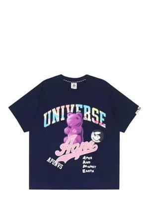 AAPE BY *A BATHING APE Graphic-print T-shirt - Blue