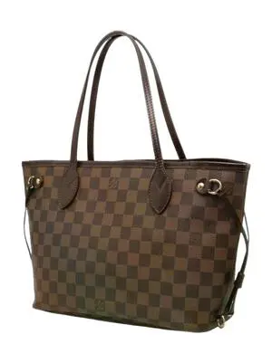 LOUIS VUITTON Louis Vuitton Damier Ebene Neverfull PM Tote Bag Brown