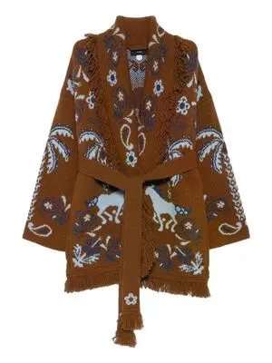 Alanui Island Roots Foulard Cardigan - Brown