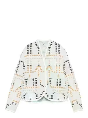 FORTE_FORTE Samarcanda Jacquard Embellished Jacket - Neutrals