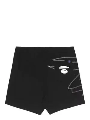 AAPE BY *A BATHING APE Moonface Patch Shorts - Black