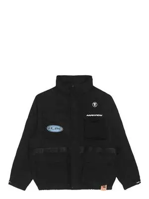 AAPE BY *A BATHING APE Moonface Reversible Hooded Jacket - Black