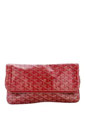 Goyard Saint Marie Coated Canvas Clutch Bag - Red