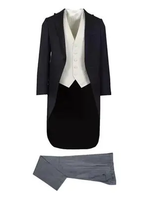 AL DUCA D’AOSTA 1902 Pinstripe-pattern Three-piece Suit - Black