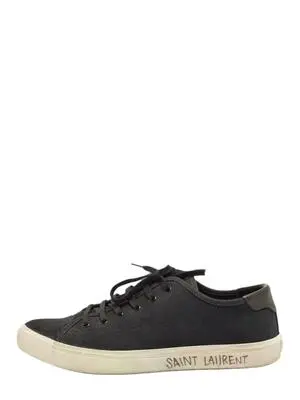 Saint Laurent Malibu Lace-up Sneakers - Black