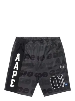 AAPE BY *A BATHING APE Moonface Detail Shorts - Black