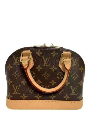 LOUIS VUITTON Monogram Alma Handbag - Brown