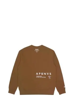 AAPE BY *A BATHING APE Moonface-patch Sweatshirt - Brown