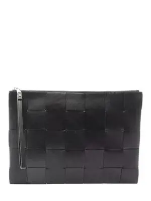 Bottega Veneta Nappa Maxi Intrecciato Clutch Bag - Black