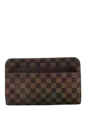 LOUIS VUITTON Pochette Saint Louis Damier Clutch Bag - Brown