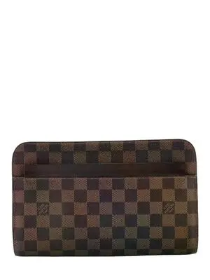 LOUIS VUITTON Pochette Saint Louis Damier Clutch Bag - Brown