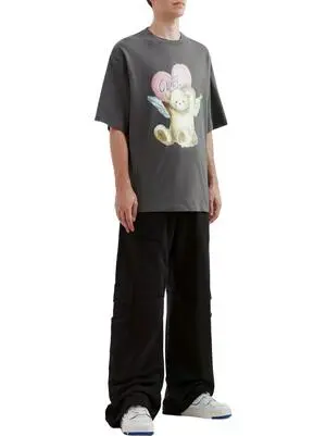 We11Done Bear-graphic T-shirt - Grey