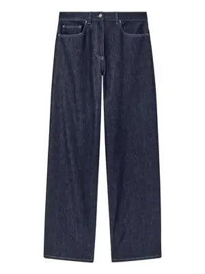 GIORGIO ARMANI Giorgio Armani Regular Fit Cotton And Virgin Wool Denim Trousers