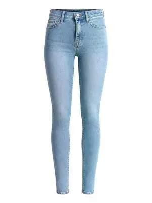 Dkny High-rise Skinny Jeans - Blue
