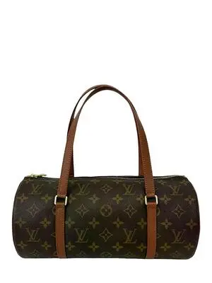 LOUIS VUITTON Monogram Papillon 30 Handbag - Brown
