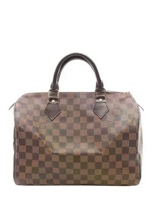 LOUIS VUITTON Damier Ebene Speedy 30 Boston Bag - Brown