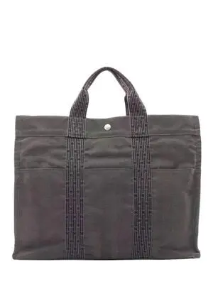 Hermès 20th Century Canvas Herline Mm Tote Bag - Grey