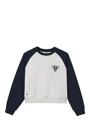 CHOCOOLATE Logo-print Raglan Sleeve Sweater - Neutrals