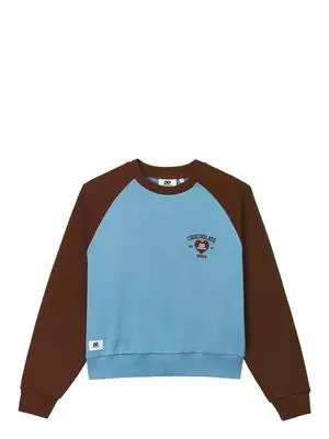 CHOCOOLATE Logo Print Raglan Sleeve Sweater - Blue