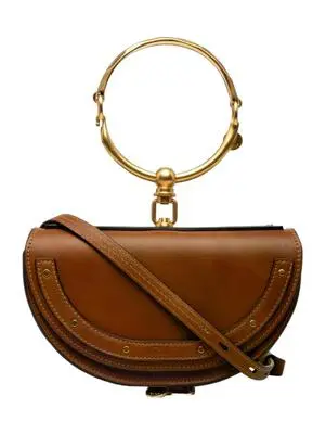 Chloé 2010-2026 Mini Calfskin Nile Bracelet Satchel - Brown
