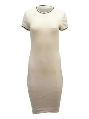 JAMES PERSE Rib Knit Crewneck Dress - Neutrals