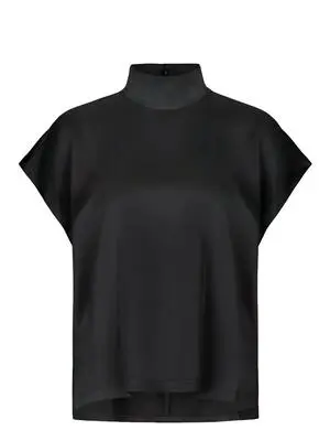 DRYKORN Satin Stand-up Collar Blouse - Black