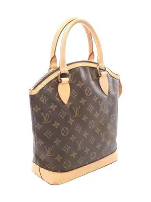 LOUIS VUITTON Monogram Lockit Vertical Handbag - Brown