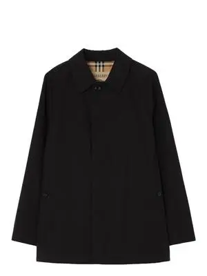 Burberry Camden Gabardine Car Coat - Black