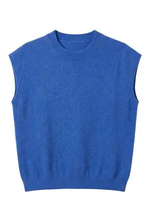 BRODIE CASHMERE Tina Cashmere Tank - Blue