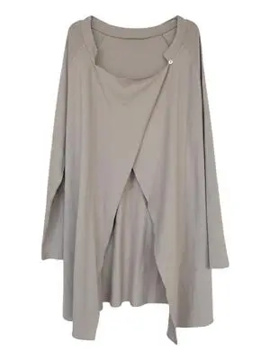 CONQUISTA Conquista Asymmetrical Longline Top With Single Button Detail