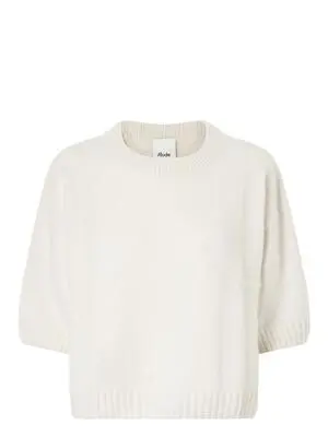 ALLUDE ALLUDE Cashmere And Silk-Blend Sweater Neutrals