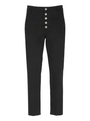 DONDUP Nima Buttoned Trousers - Black