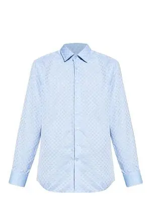 Etro Jacquard Poplin Shirt - Light Blue