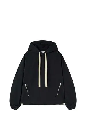 JIL SANDER Jil Sander Hooded Sweatshirt With Zipper Pockets