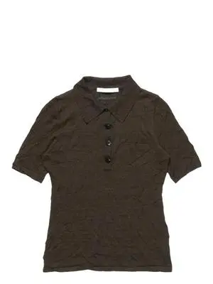 Acne Studios Acne Studios Silk Polo Knit Black