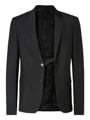 Fendi Kid Mohair Single-breasted Jacket - Black