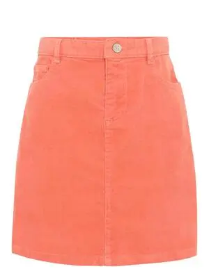 Bonpoint Belt Loop Midi Skirt - Orange