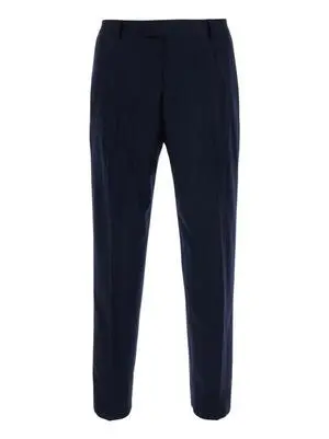 LOW BRAND Casual Trousers With Belt Loops - Blue